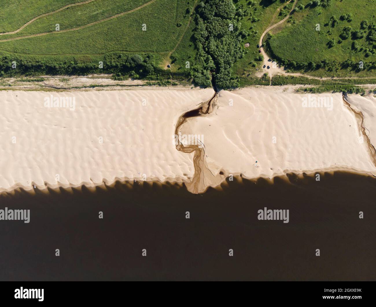 Sandy river bank erosion hi-res stock photography and images - Alamy