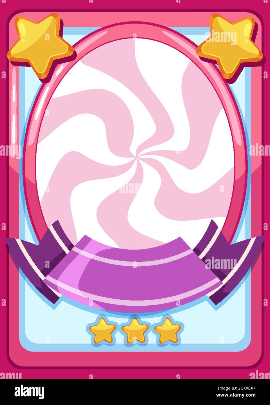 Empty game card template illustration Stock Vector Image & Art - Alamy