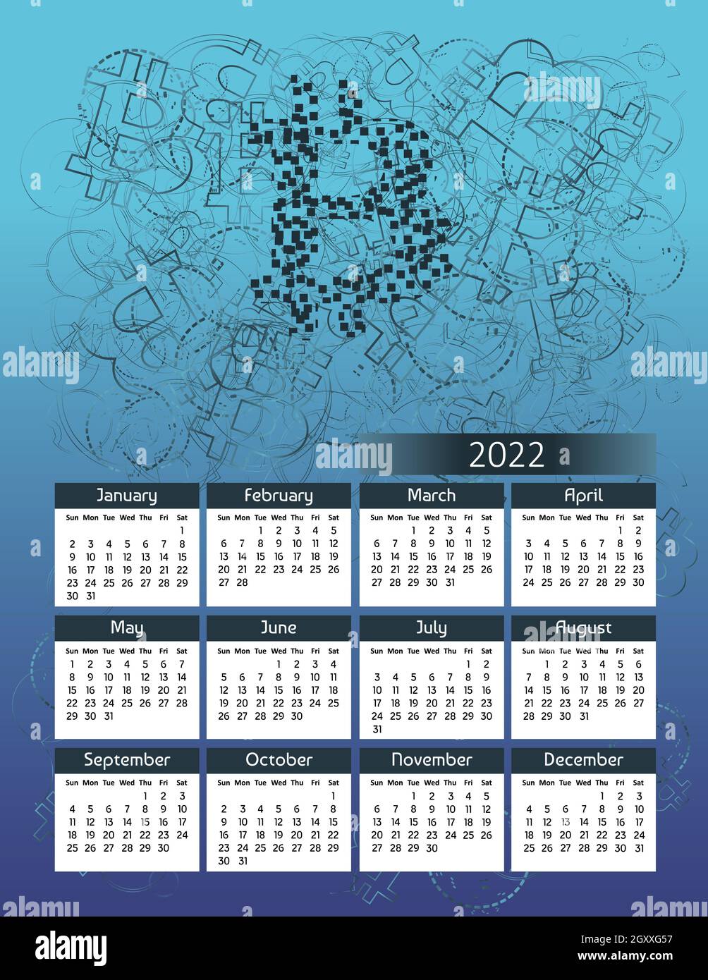 Yearly calendar hi-res stock photography and images - Alamy
