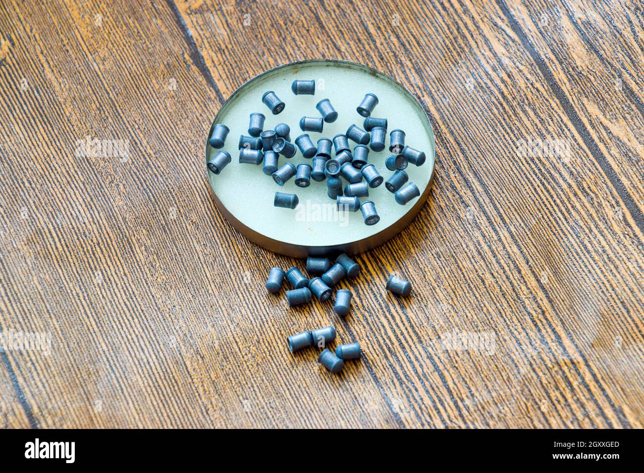 Lead bullets for pneumatic weapons. Bullets of caliber 4.5 mm Stock ...