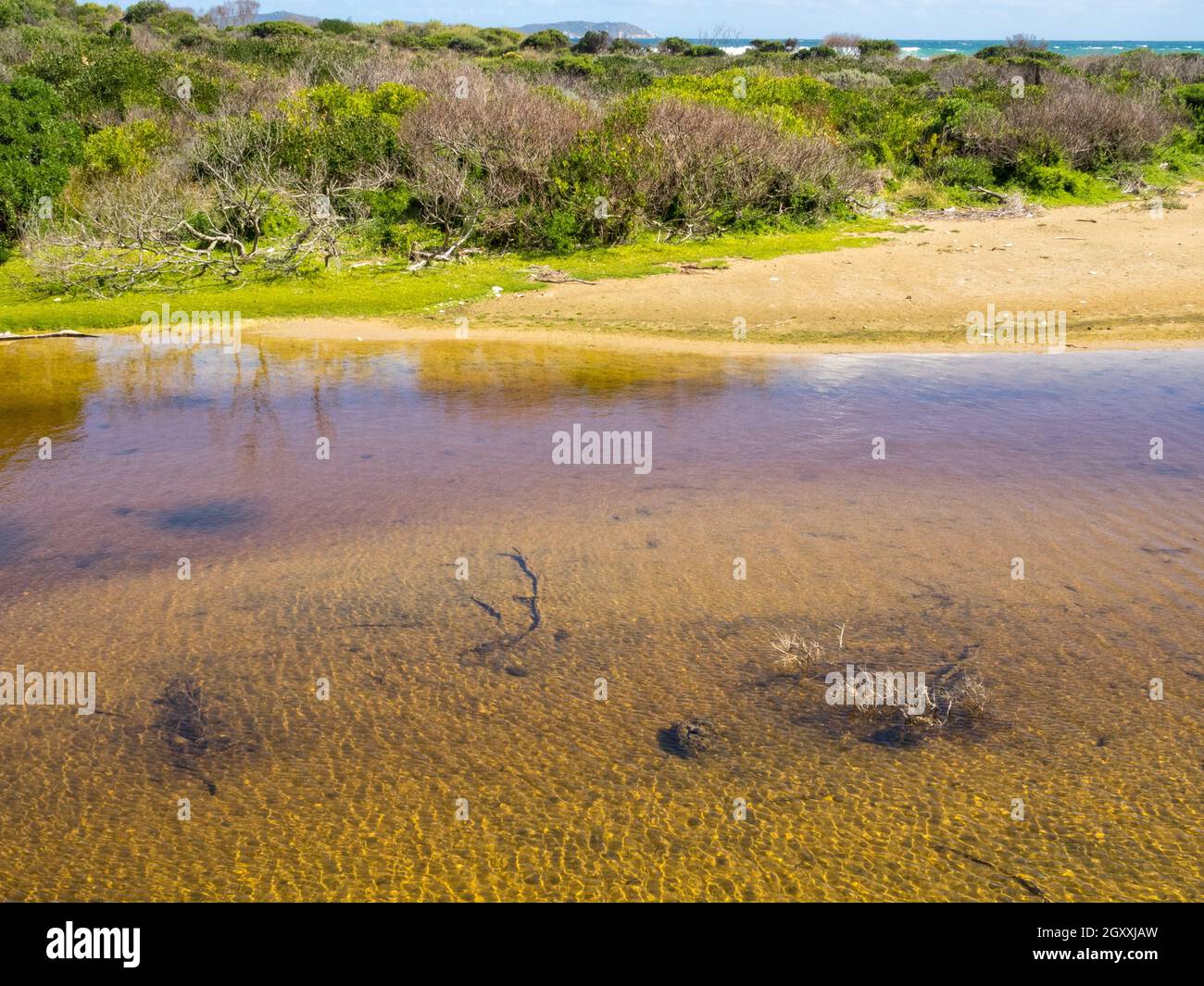 Frasers Creek close to its mouth at the Oberon Bay Campground - Wilsons ...