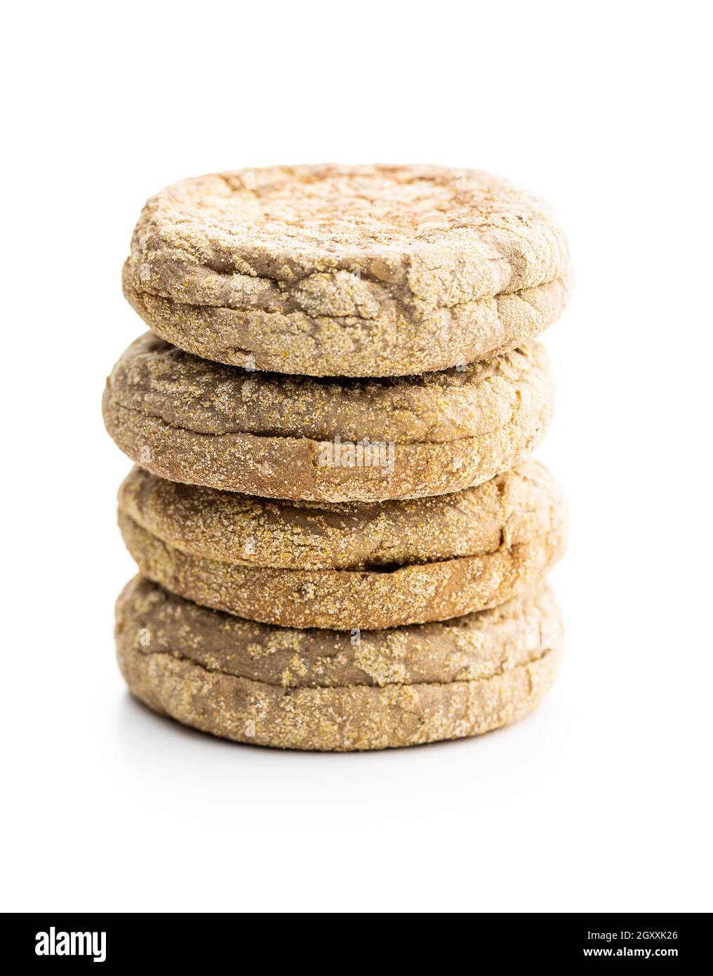 Toast bread buns isolated on white background Stock Photo - Alamy