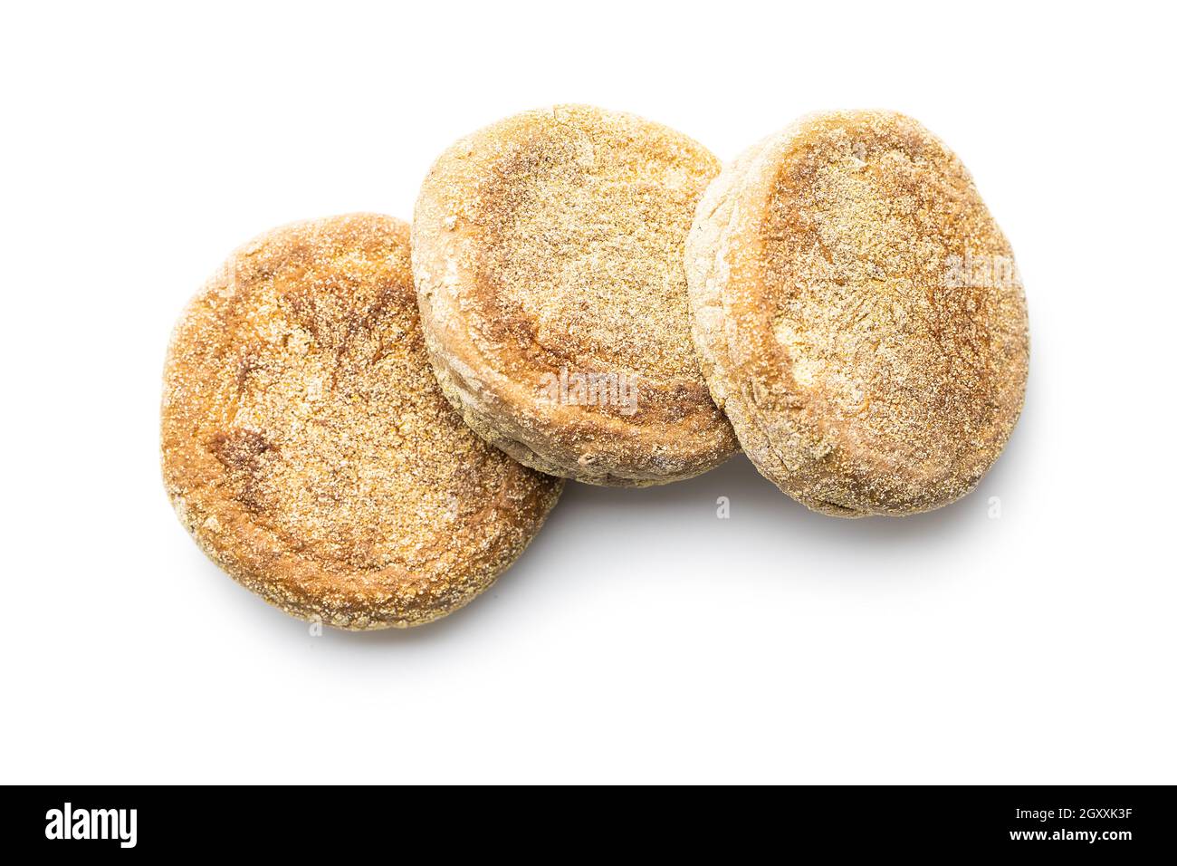 Toast bread buns isolated on white background Stock Photo - Alamy