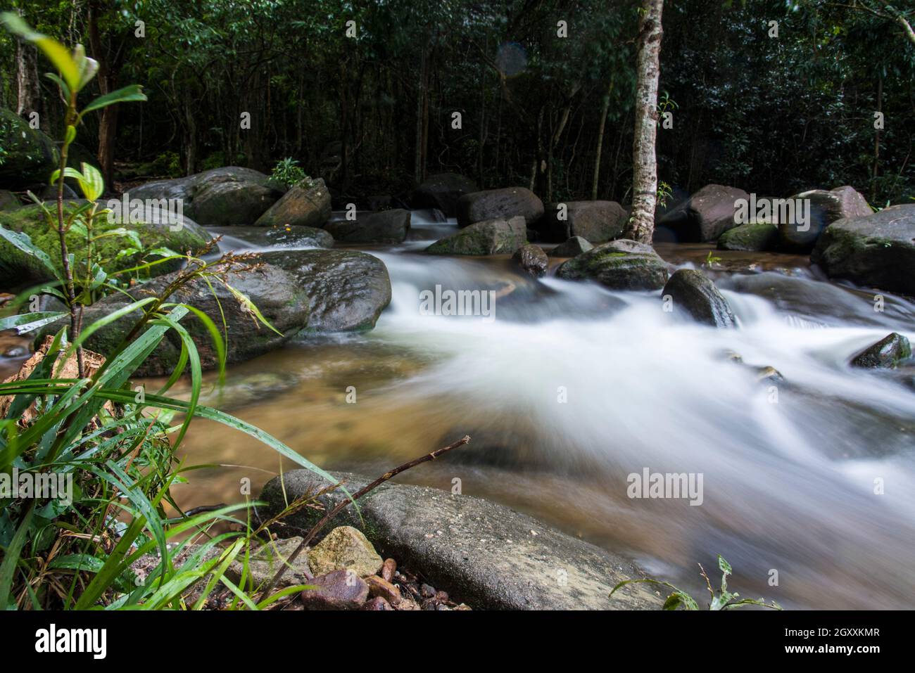 Tranh waterfall in Phu Quoc Island Stock Photo - Alamy