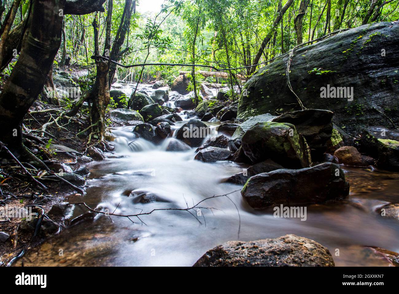 Tranh waterfall in Phu Quoc Island Stock Photo - Alamy