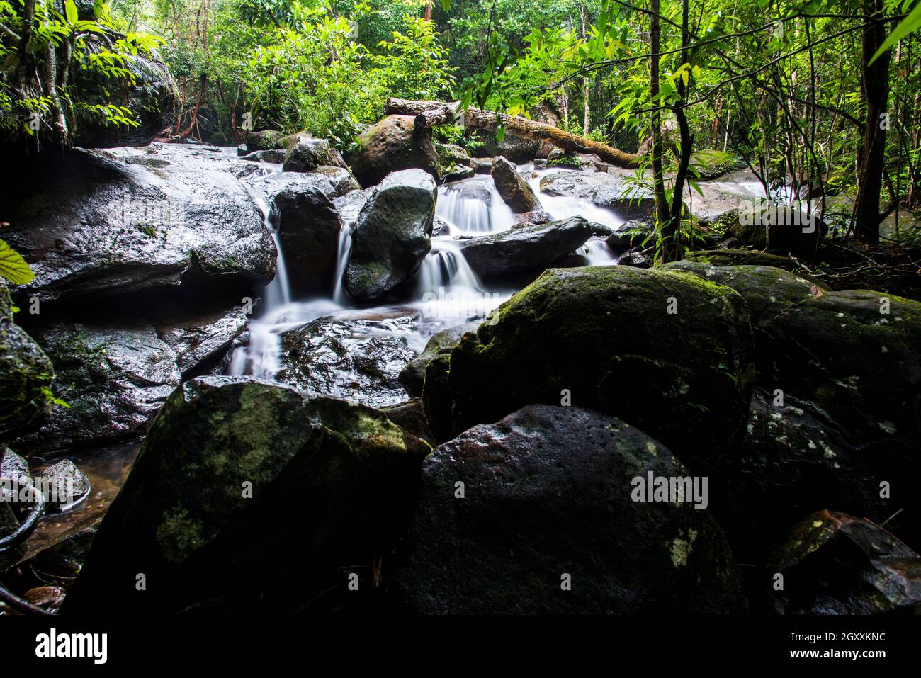 Tranh waterfall in Phu Quoc Island Stock Photo - Alamy