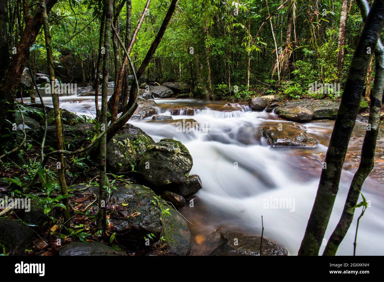 Tranh waterfall in Phu Quoc Island Stock Photo - Alamy