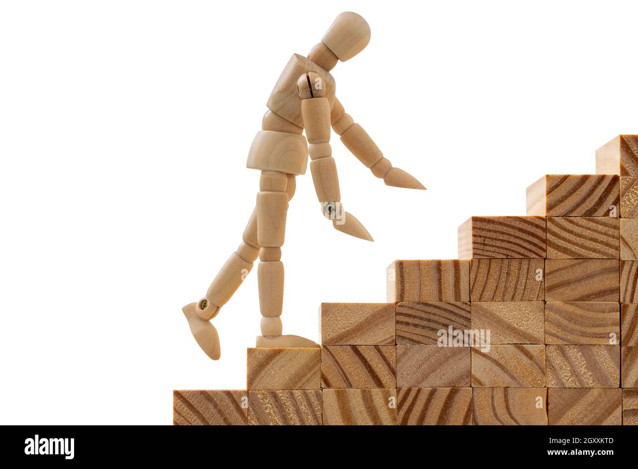 Figure going up stairs hi-res stock photography and images - Alamy