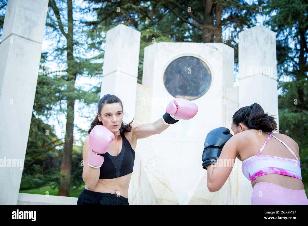 Female boxing knockout punch hi-res stock photography and images - Alamy