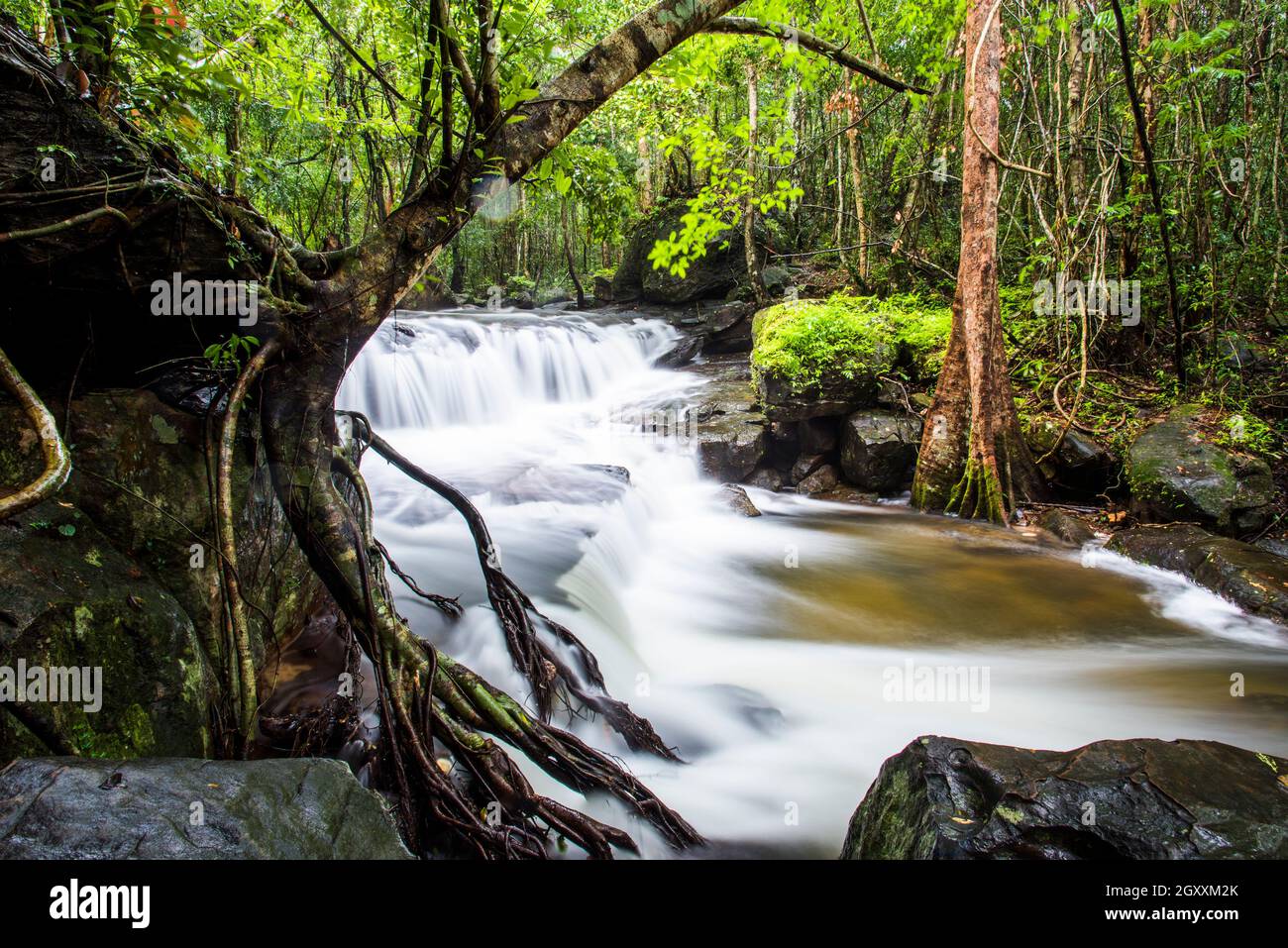 Tranh waterfall in Phu Quoc Island Stock Photo - Alamy