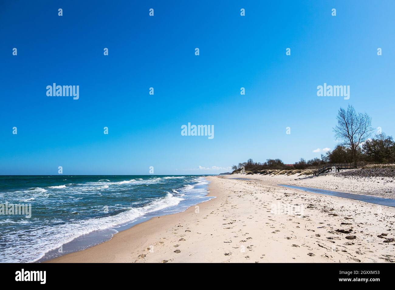 Beach on the Baltic Sea coast in Kuehlungsborn, Germany Stock Photo - Alamy
