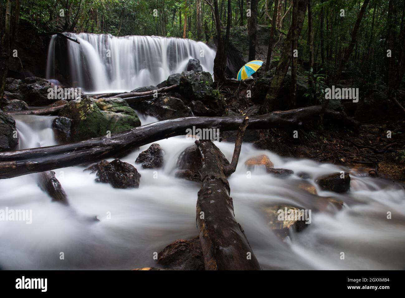 Tranh waterfall in Phu Quoc Island Stock Photo - Alamy