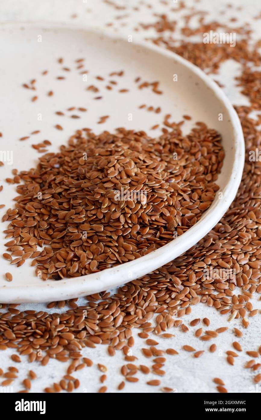 Ground flaxseeds hi-res stock photography and images - Alamy