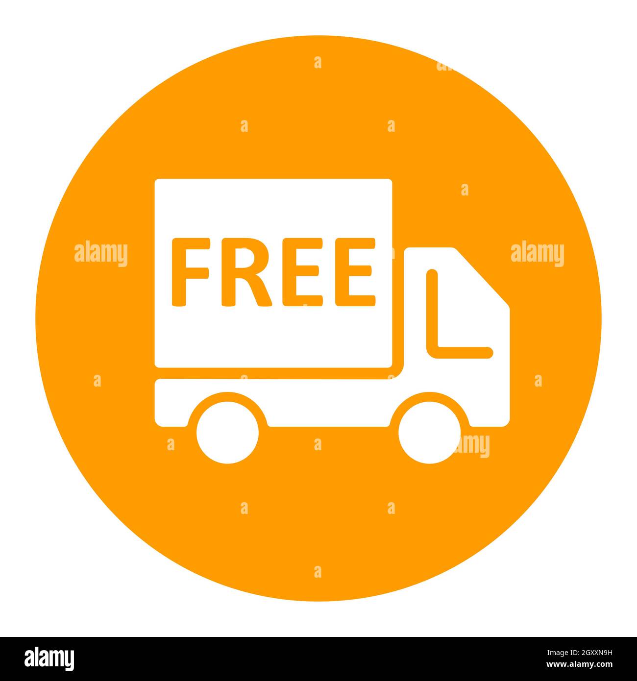 Free shipping white glyph icon. E-commerce sign. Graph symbol for your ...