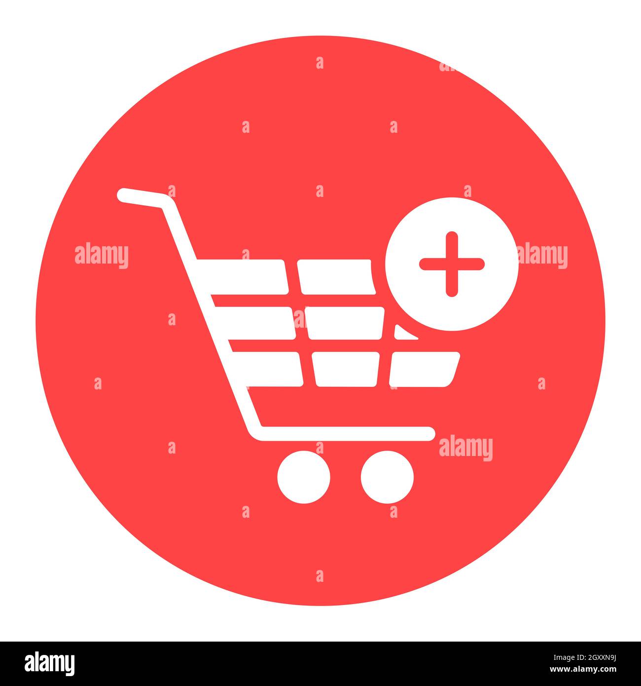 Shopping cart white glyph icon with plus. Add from cart. E-commerce ...