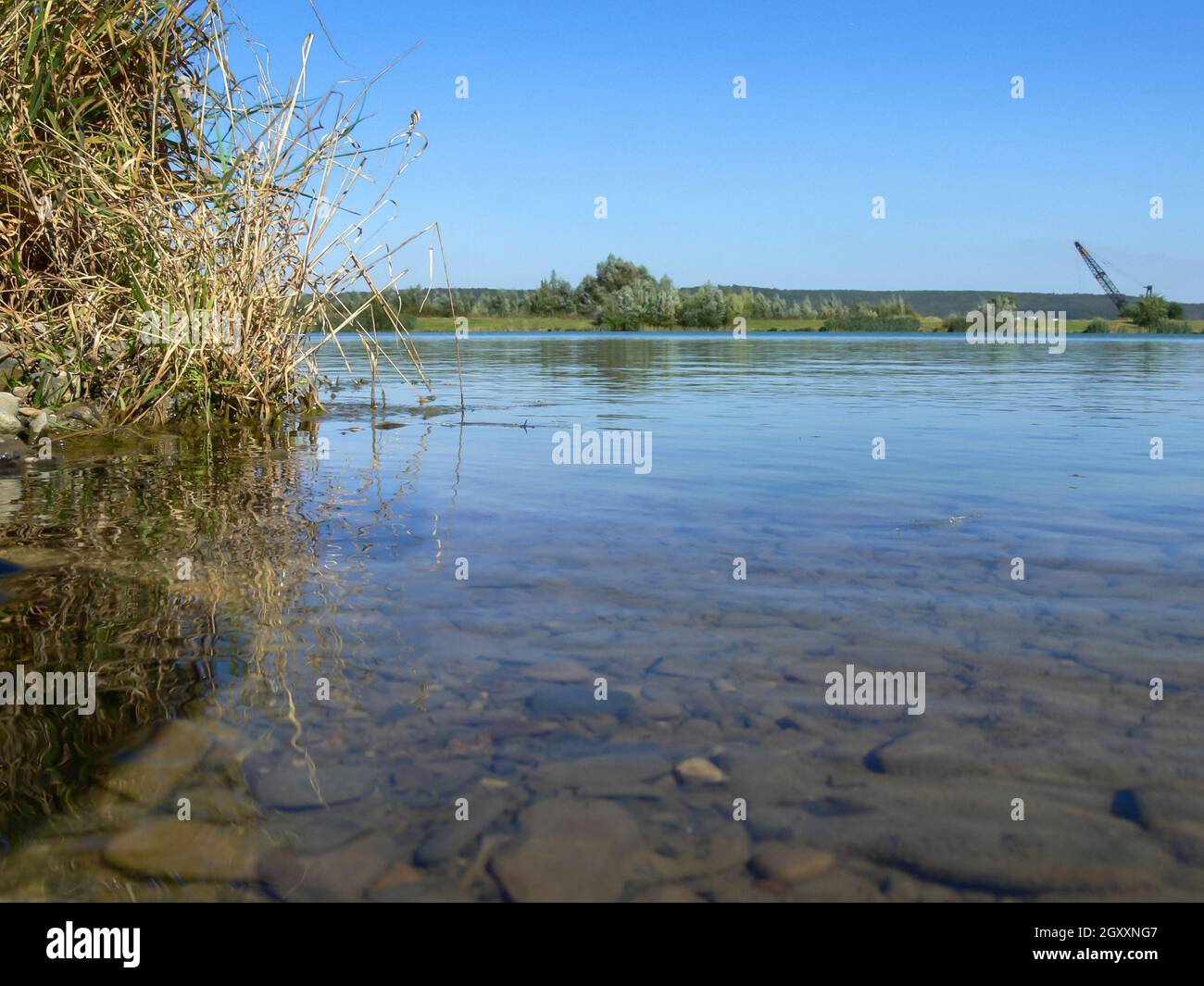 Crystal clear water in a lake Stock Photo - Alamy