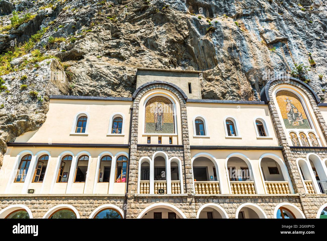 Old Ostrog monastery in rocks, landmark of Montenegro Stock Photo - Alamy