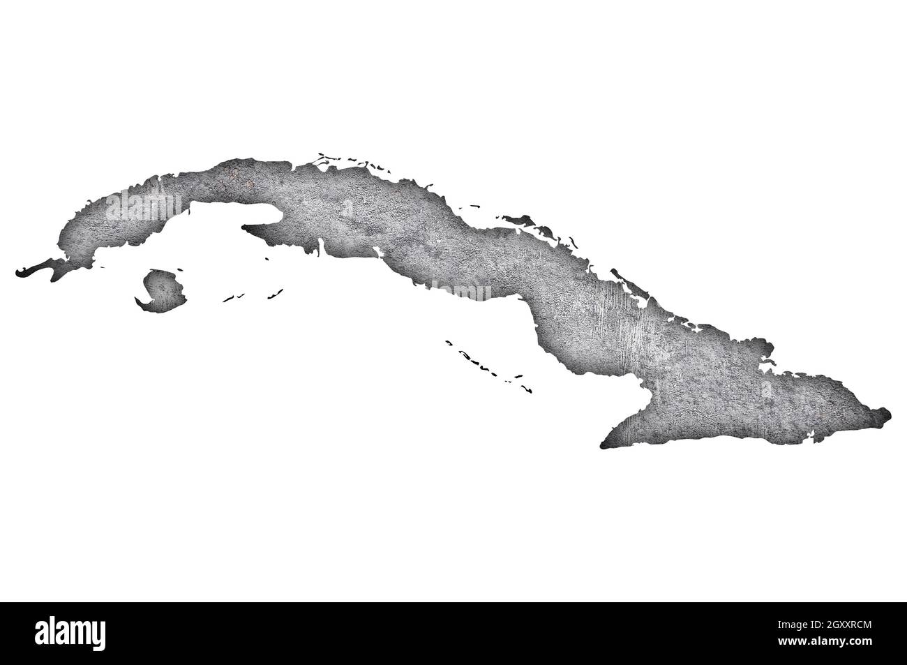 Outline map country cuba Cut Out Stock Images & Pictures - Alamy