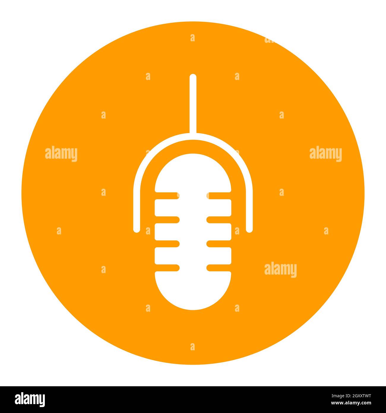 Retro microphone vector flat white glyph icon. Graph symbol for music ...
