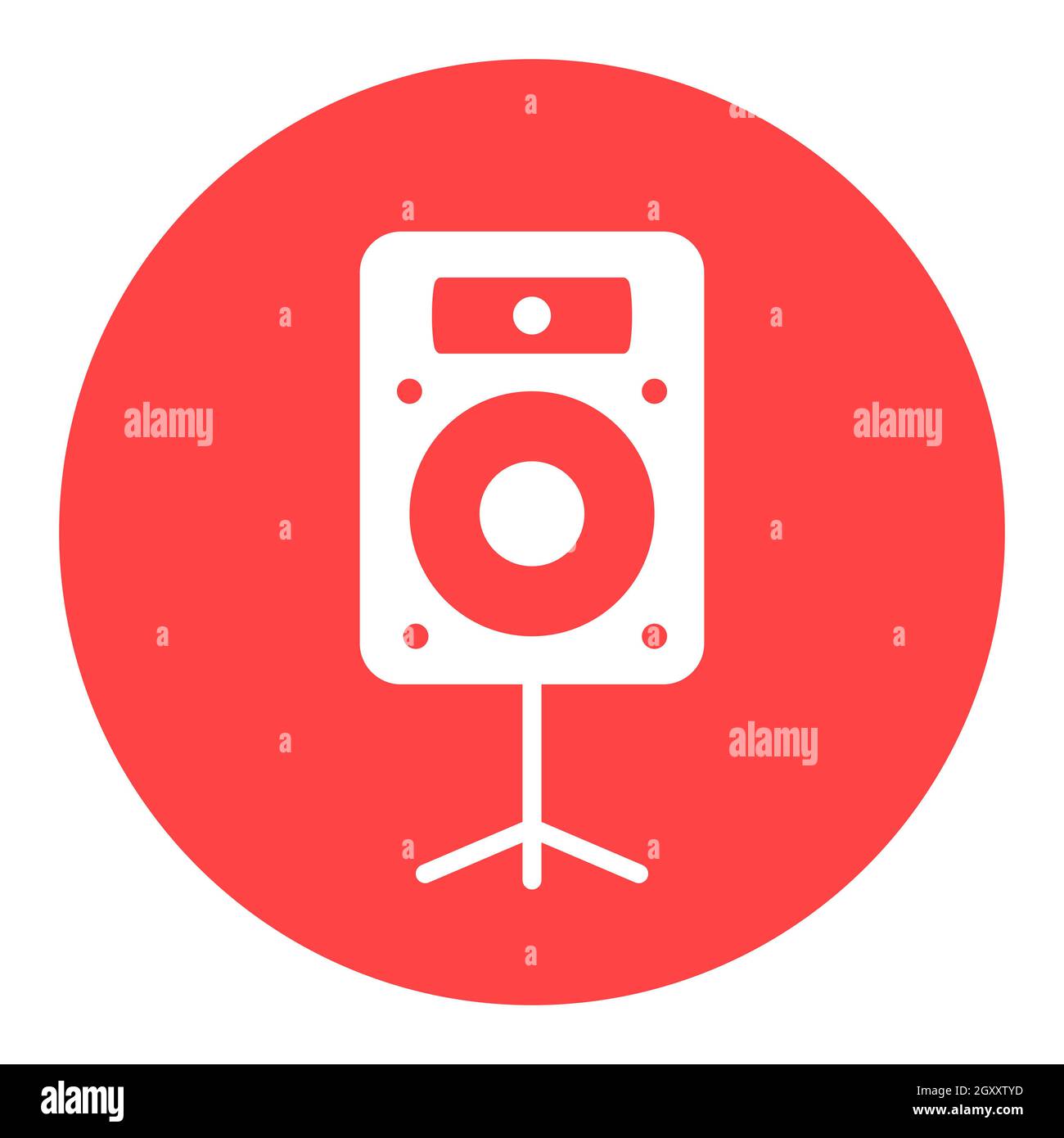 Acoustic speaker vector white glyph icon. Music column. Graph symbol ...