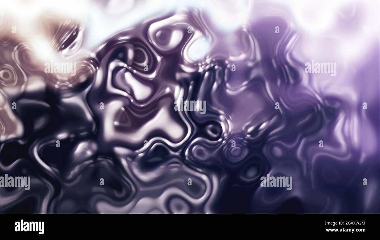 Powerful 3d render streams wiggly lines with blurred gradient. Growing ...