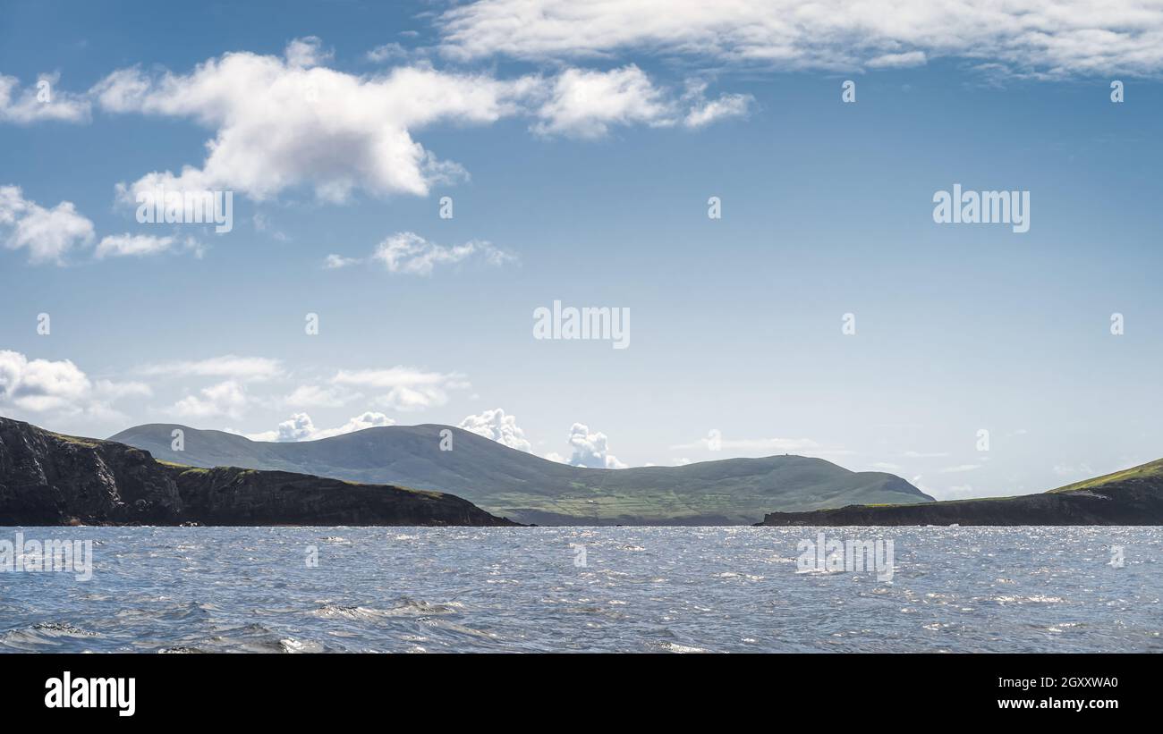 Natural gate to access Portmagee village between Bray Head and Kerry ...