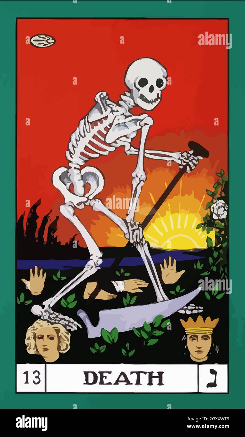 tarot fortune telling card illustration Stock Photo - Alamy