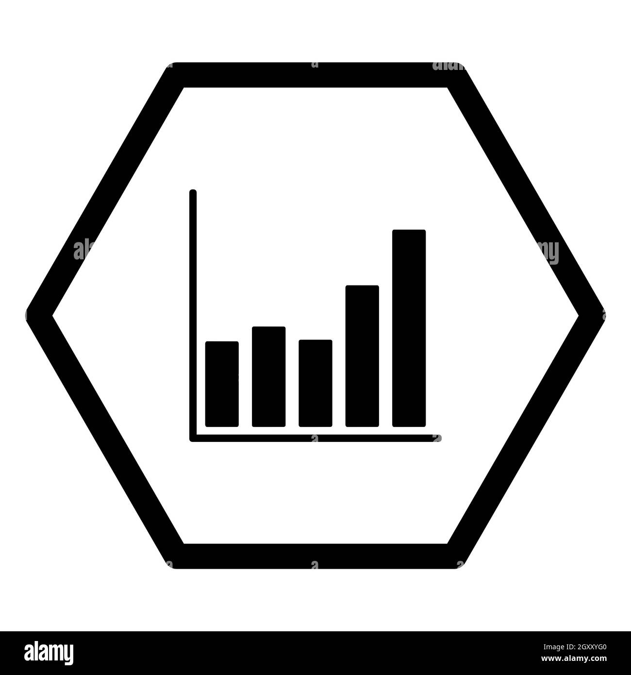 Chart and hexagon Stock Photo - Alamy