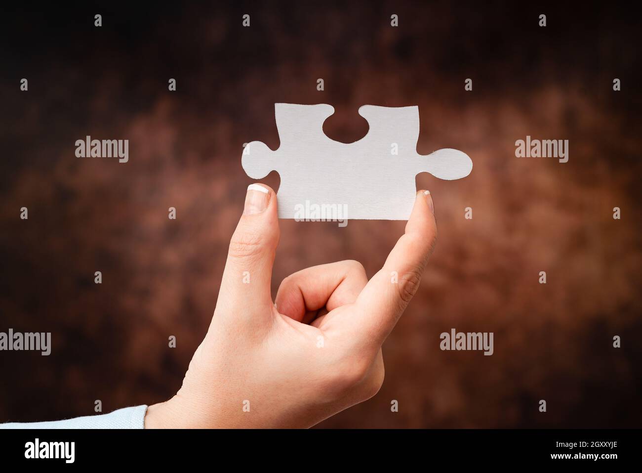 Businesswoman Find Strategy For Resolving, Connecting Missing Ideas At ...