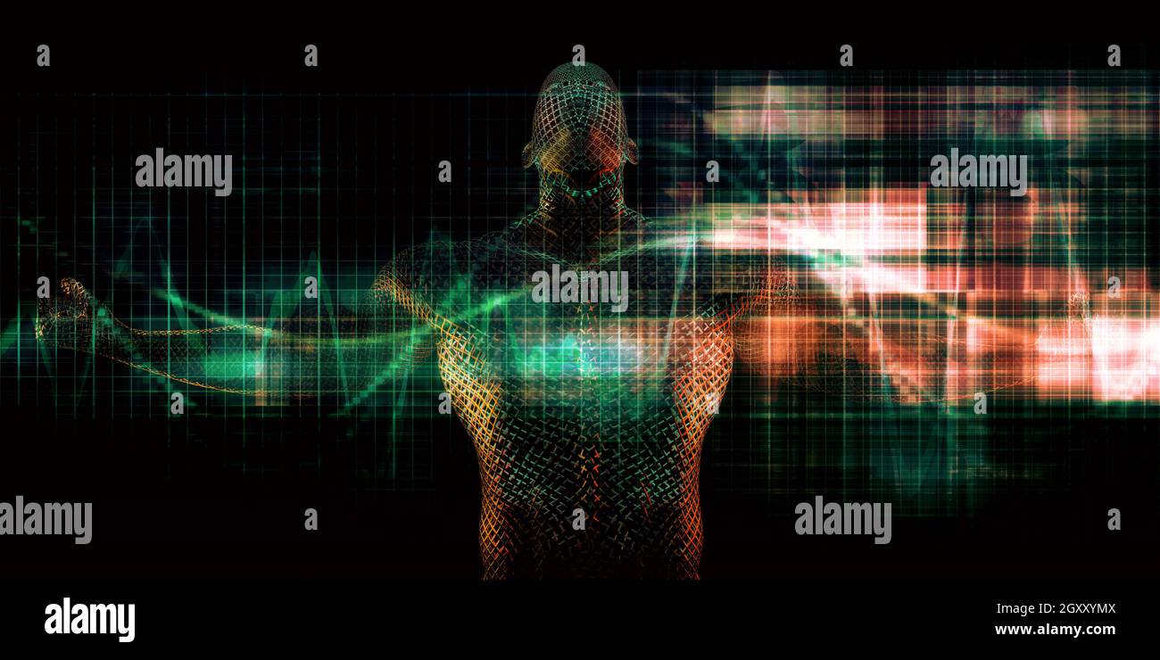 Technology Background as a Digital Abstract Art Stock Photo - Alamy