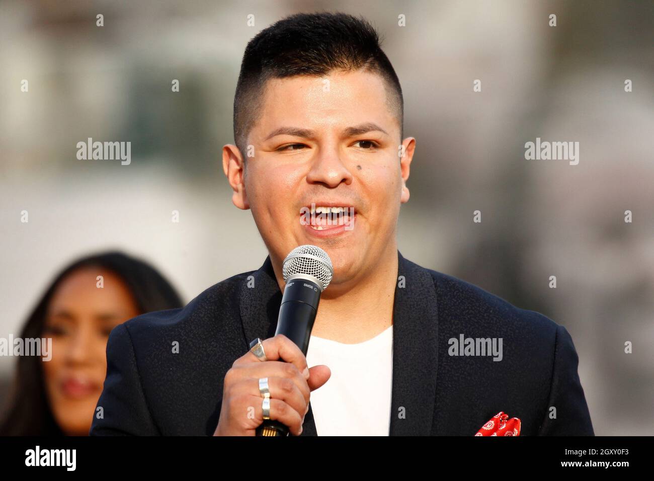 Las Vegas, United States. 06th Oct, 2021. Boxing announcer Ray Flores ...