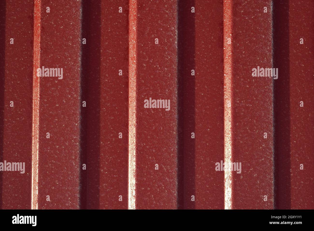 Diagonal pattern of metal profile. Fences from the galvanized iron ...