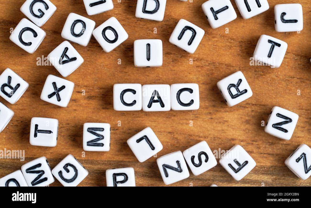 Cac alphabet hi-res stock photography and images - Alamy