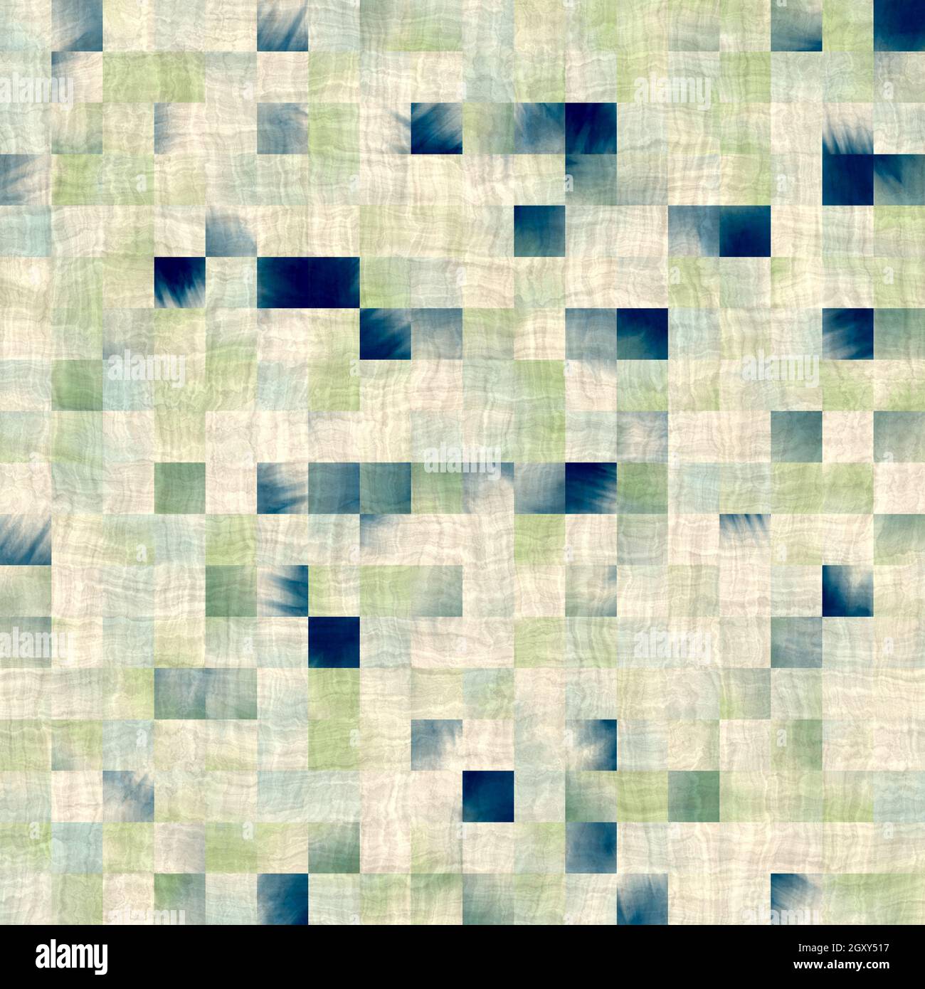 Seamless square tile faux wall mosaic pattern for surface design and ...