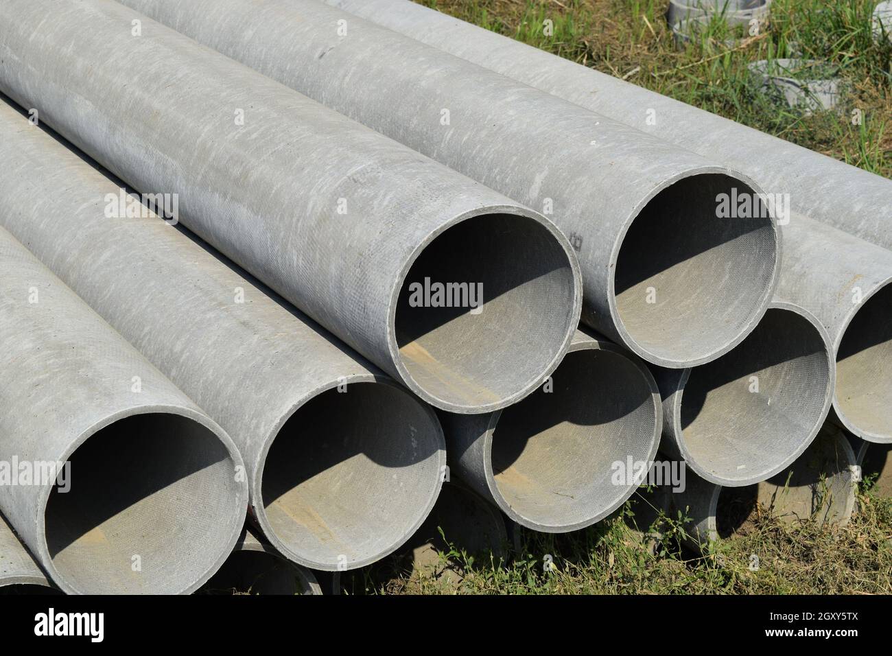 Asbestos cement pipes hi-res stock photography and images - Alamy