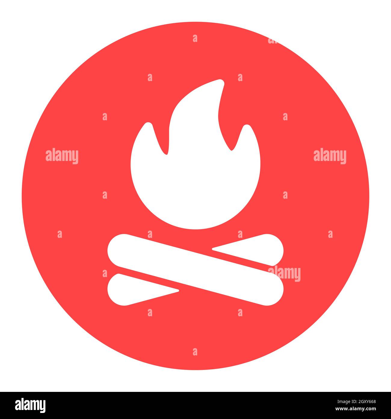Illustration logo bonfire symbol camping Cut Out Stock Images ...