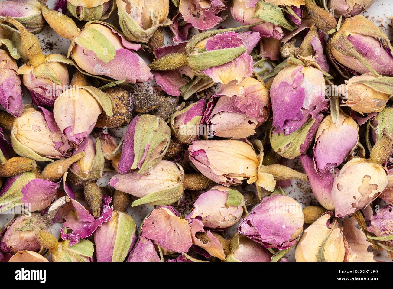 food background - many old dried rosebuds Stock Photo - Alamy
