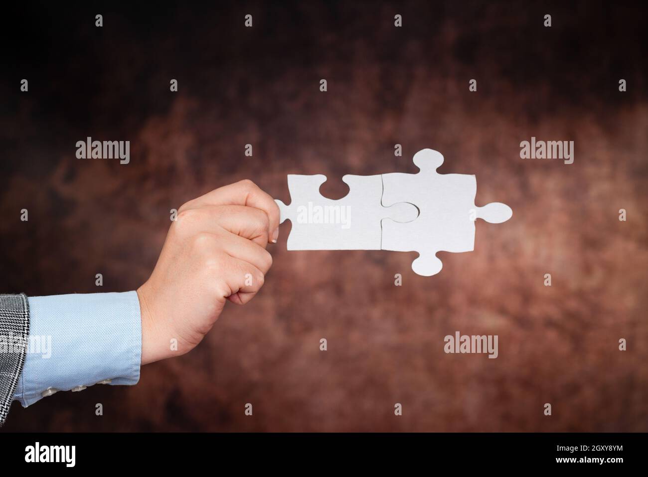 Businesswoman Find Strategy For Resolving, Connecting Missing Ideas At ...