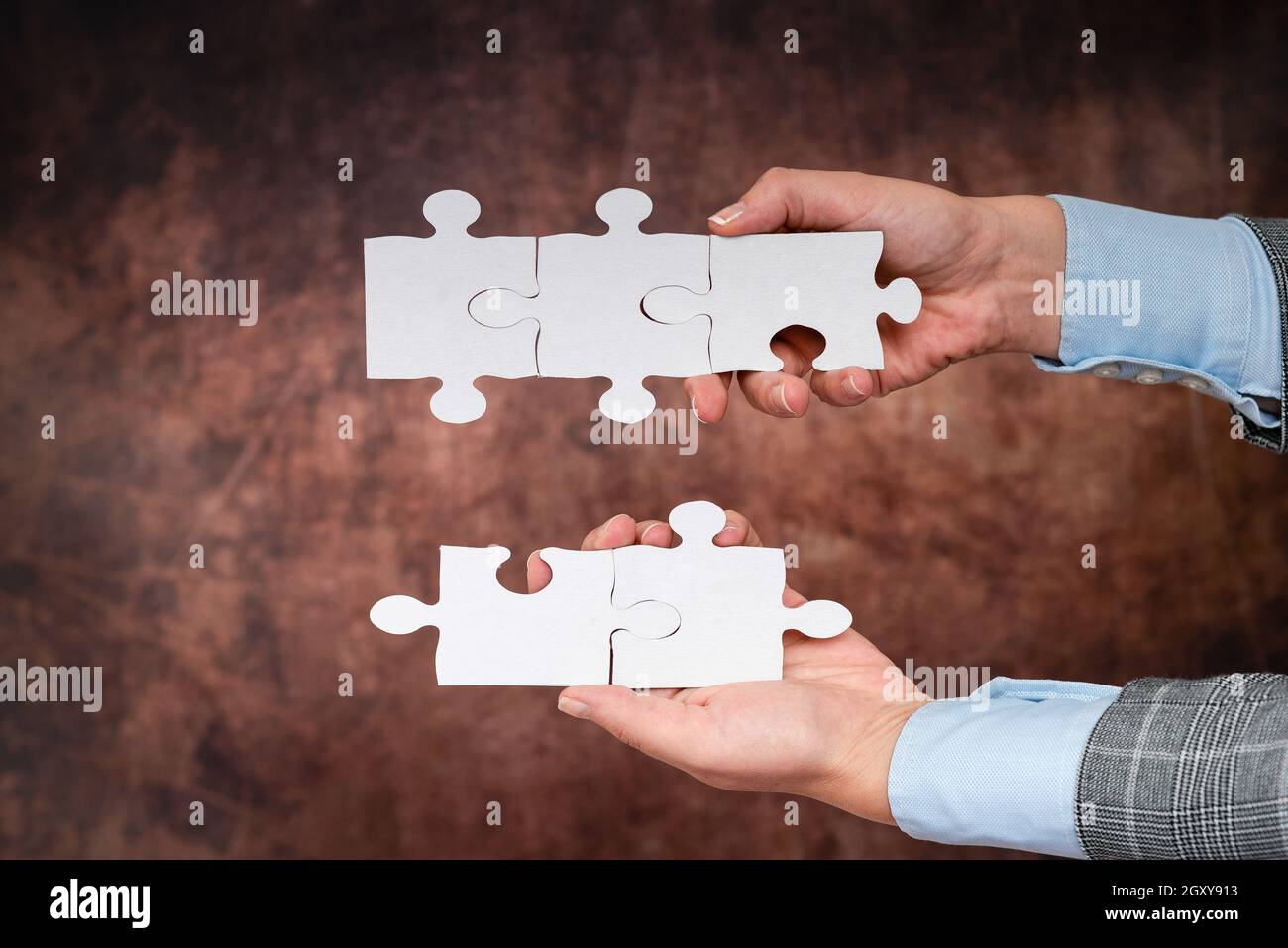 Businesswoman Find Strategy For Resolving, Connecting Missing Ideas At ...