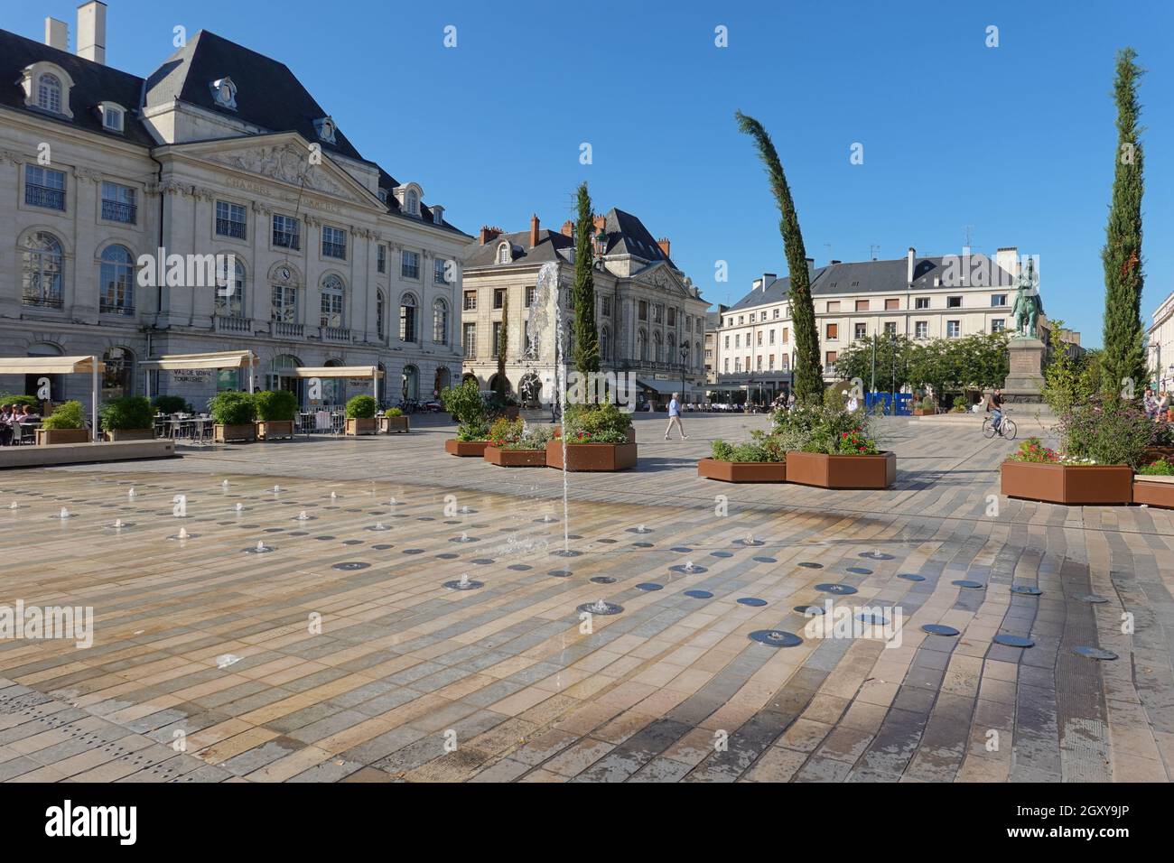 Orleans, Place du Martroi Stock Photo - Alamy