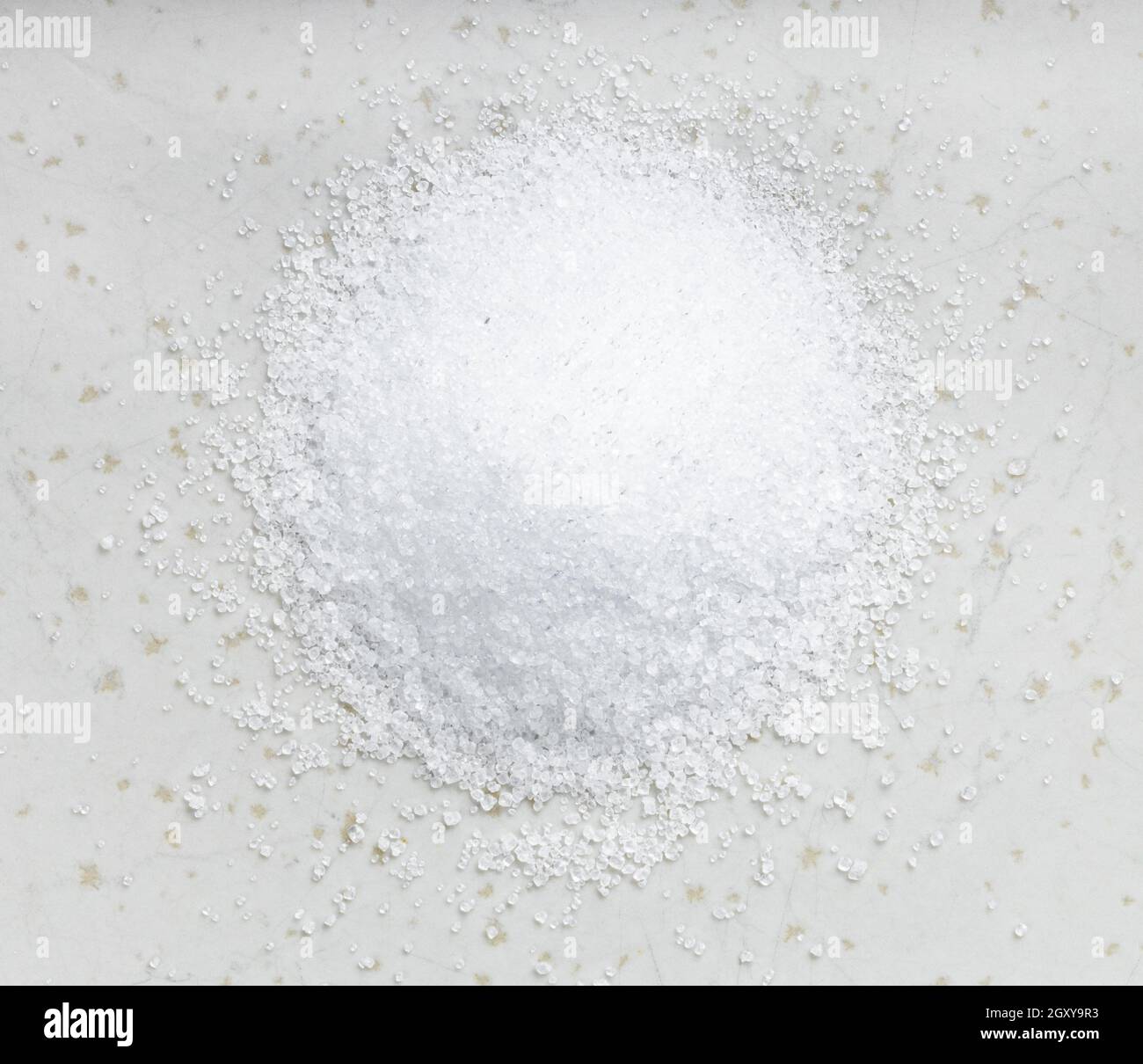 top view of pile of sugar substitute - crystalline extract of stevia ...