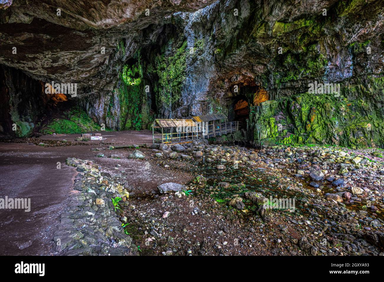 Smoo Cave near Durness has one of the largest sea cave entrances in ...