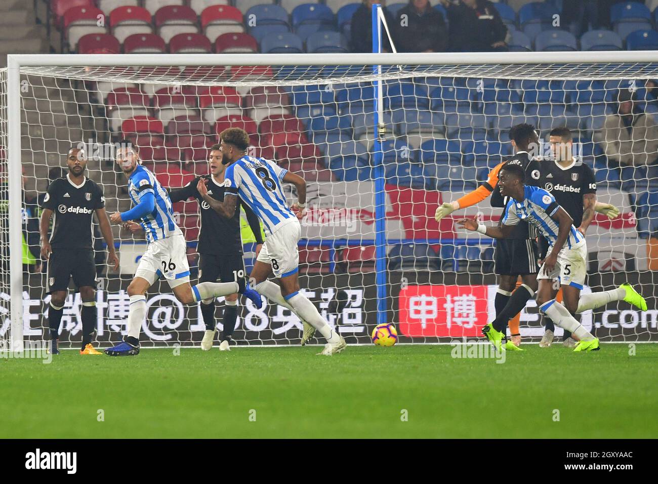 Huddersfield Town's Christopher Schindler celebrates scoring his side's ...