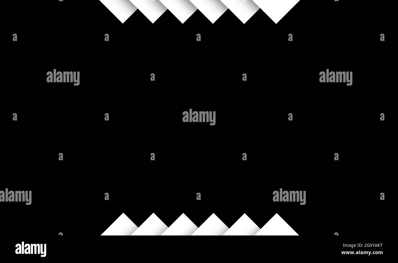 centered frame created by overlapping shapes in black background Stock ...