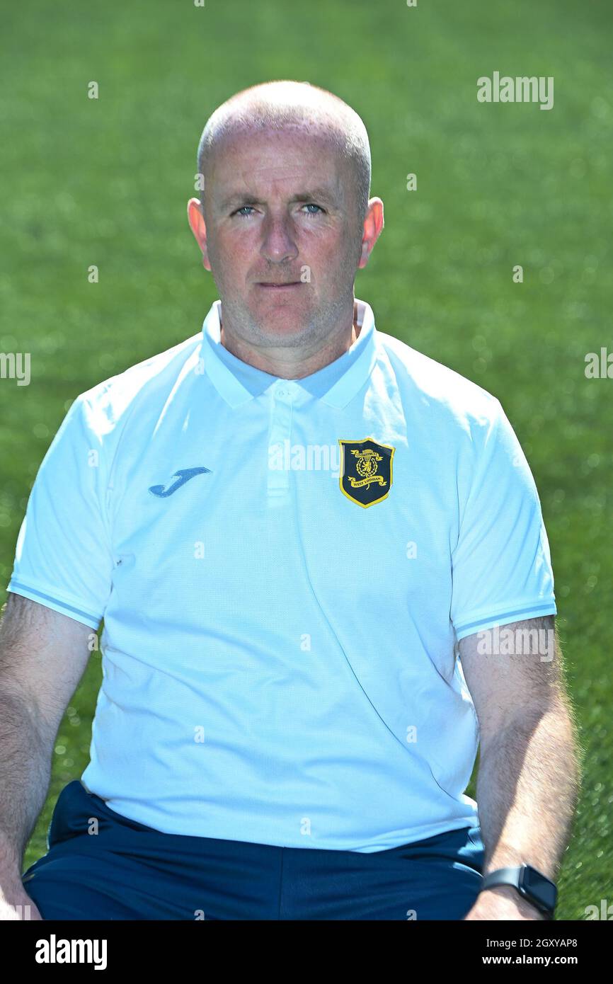 Livingston FC's David martindale manager Stock Photo - Alamy
