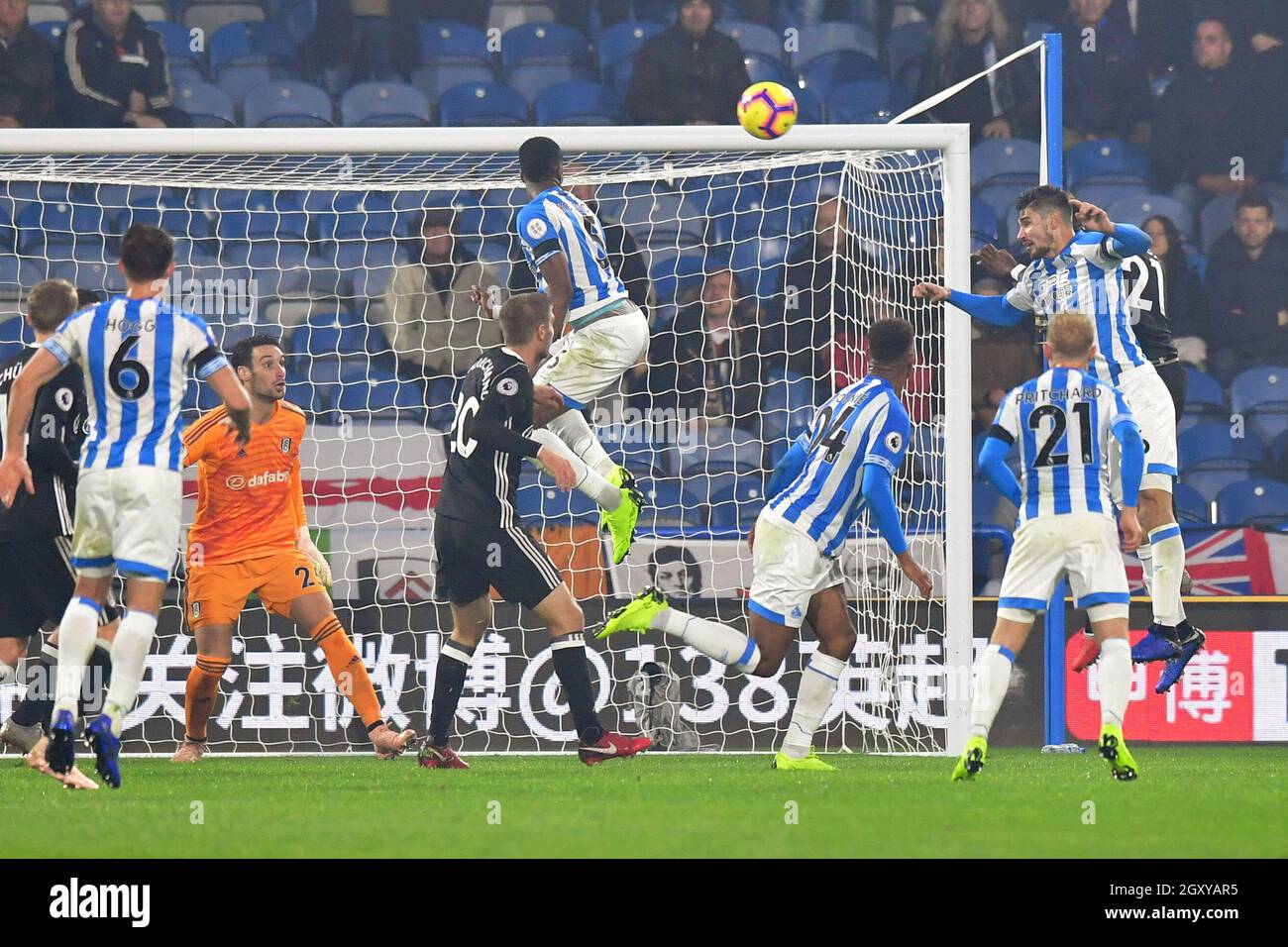 Huddersfield towns christopher schindler scores hi-res stock ...