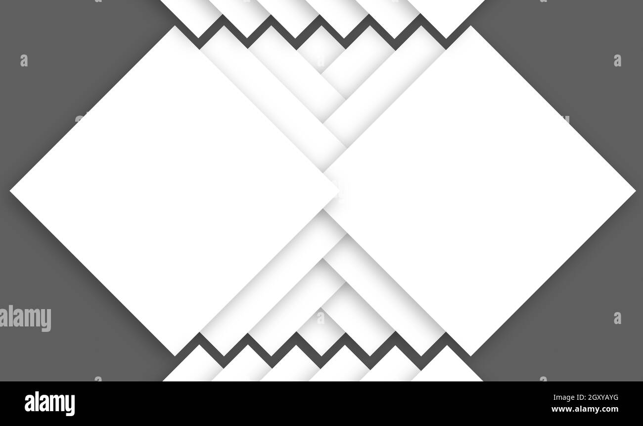 square design template created by overlapping with border in gray Stock ...