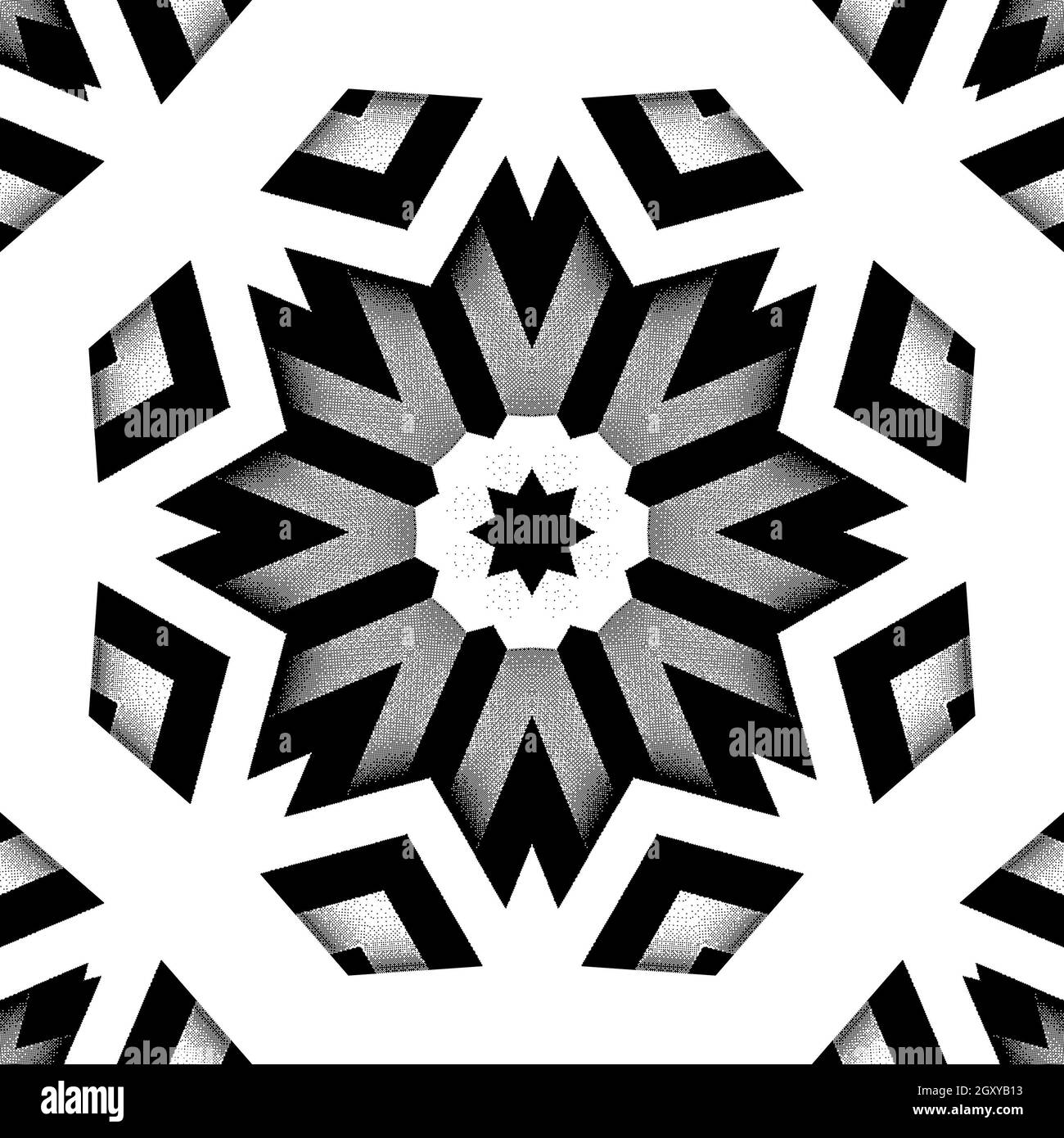 Beautiful and elegant monochromatic symmetrical mandala designs on ...