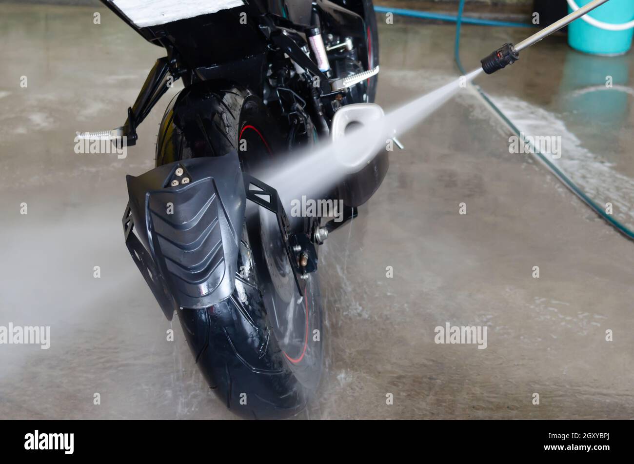 Bike wash station hi-res stock photography and images - Alamy