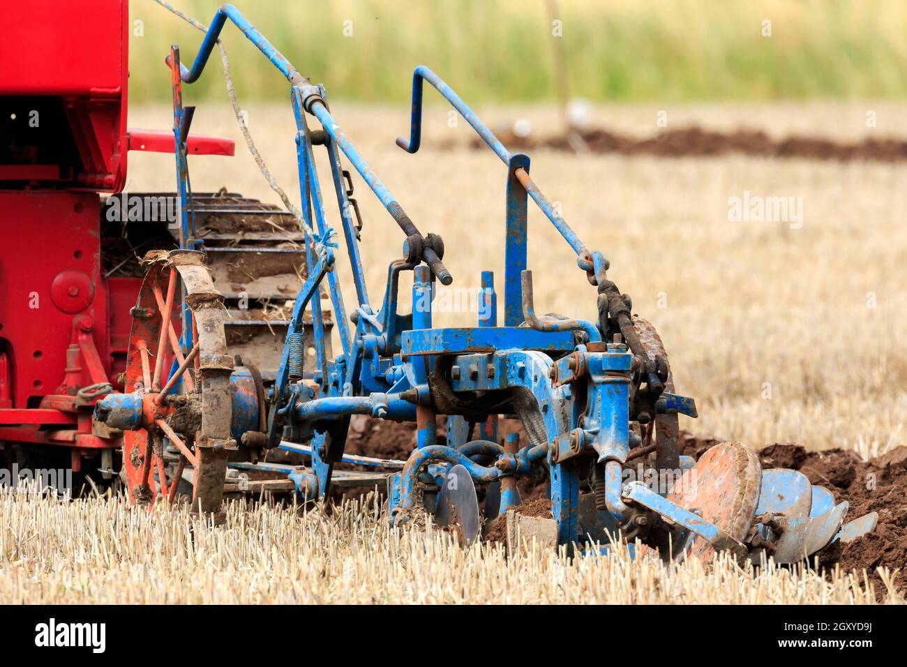 Middleshaw, Scotland - August 16, 2020 : Close up on a Vintage trailed ...